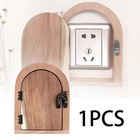 Outlet Covers Socket Cover Wooden Wall Socket Box Easy to | eBay UK