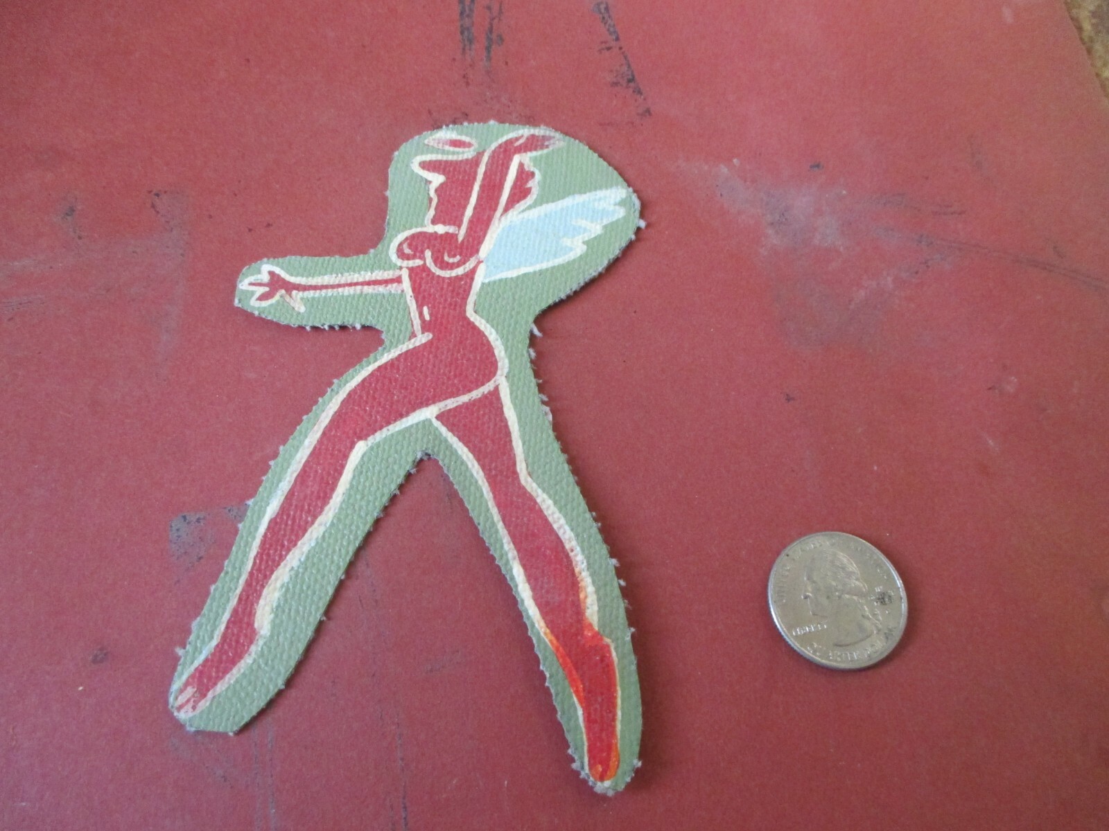 WWII AVG FLYING TIGER HELLS ANGEL WALKING NUDE 3RD PURSUIT JACKET PATCH ...