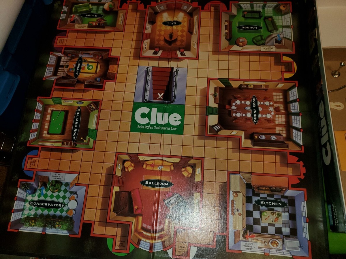 1998 Vintage Clue Board Game Complete By Parker Brothers