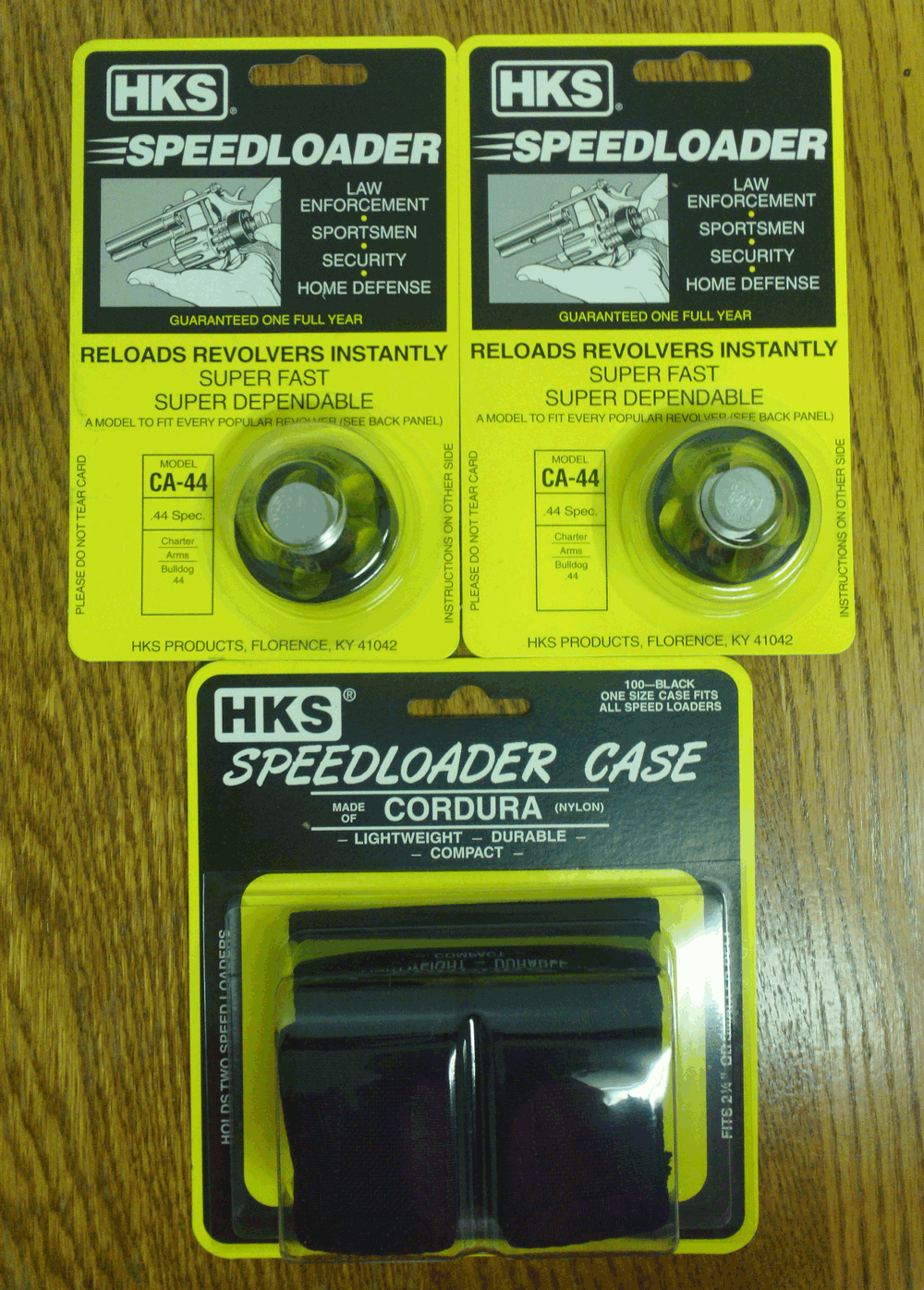 (2 PACK with Pouch) HKS CA-44 Speedloaders [5-shot 44 Spec] +HKS 100B ...