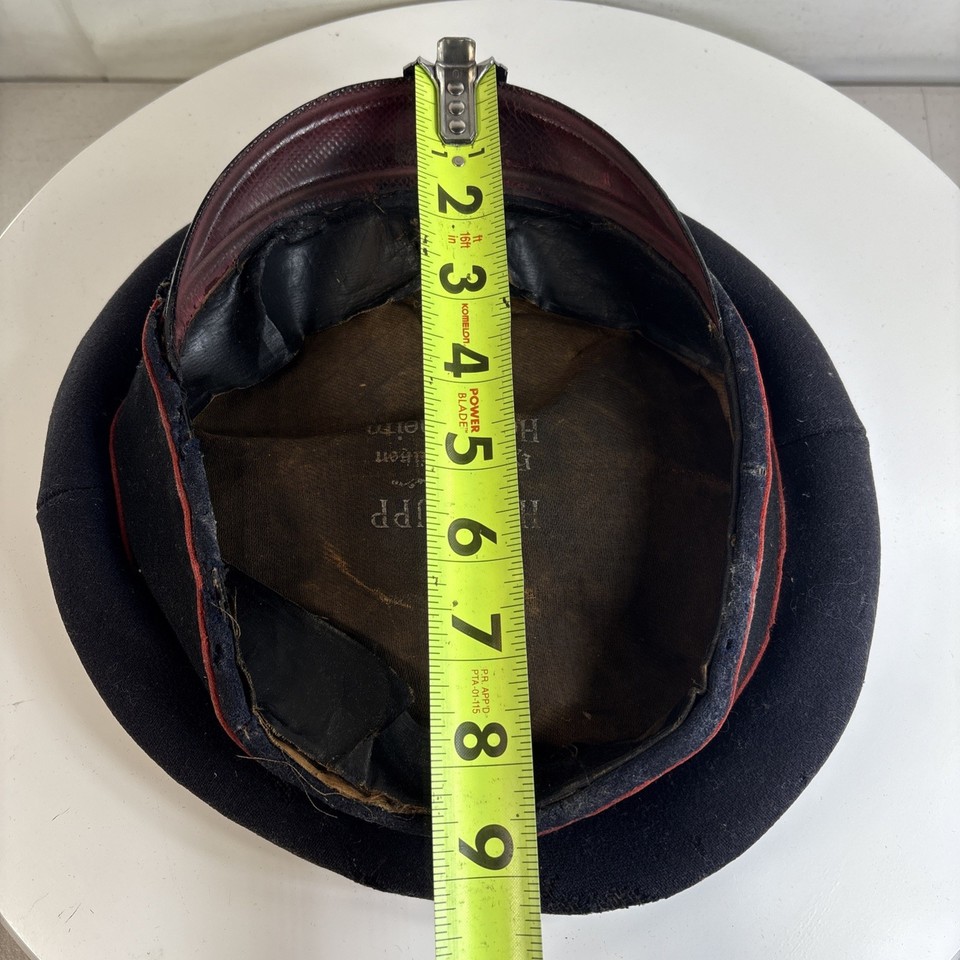 rare pre WW1 German Flat Cap Kepi Hat HS Schupp Hockenheim Prussian ...