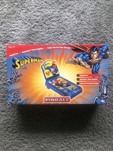 VTG Superman Pinball Dc Comics Tabletop Pinball Machine New Sealed Rare ...
