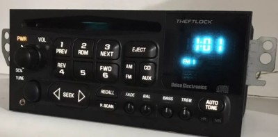 1995-02 Chevy Delco AM/FM radio/CD Player w/aux input for cars/sedan ...