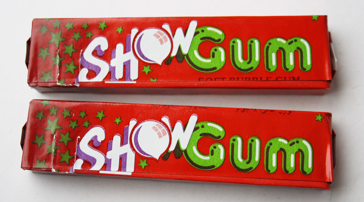 2X RARE VINTAGE 80'S CHEWING GUM PACKS SHOW KOKKOS GREECE NEW SEALED ...