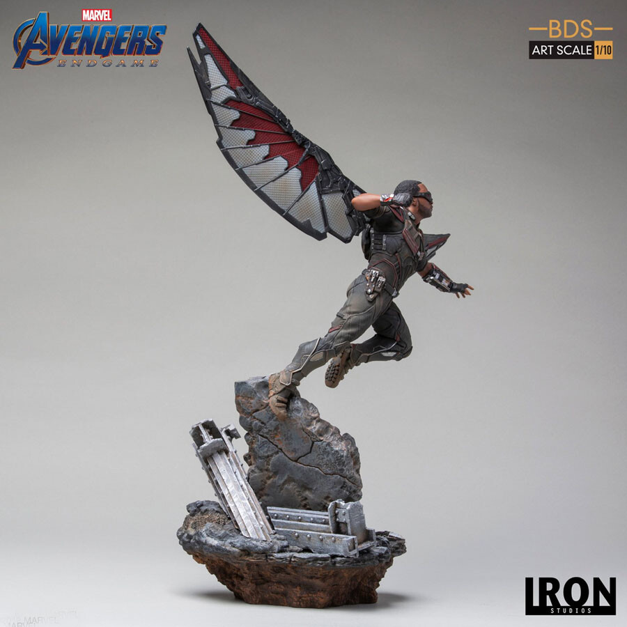 Iron Studios 1/10 Avengers Endgame Falcon Sam Wilson Statue Figure In ...