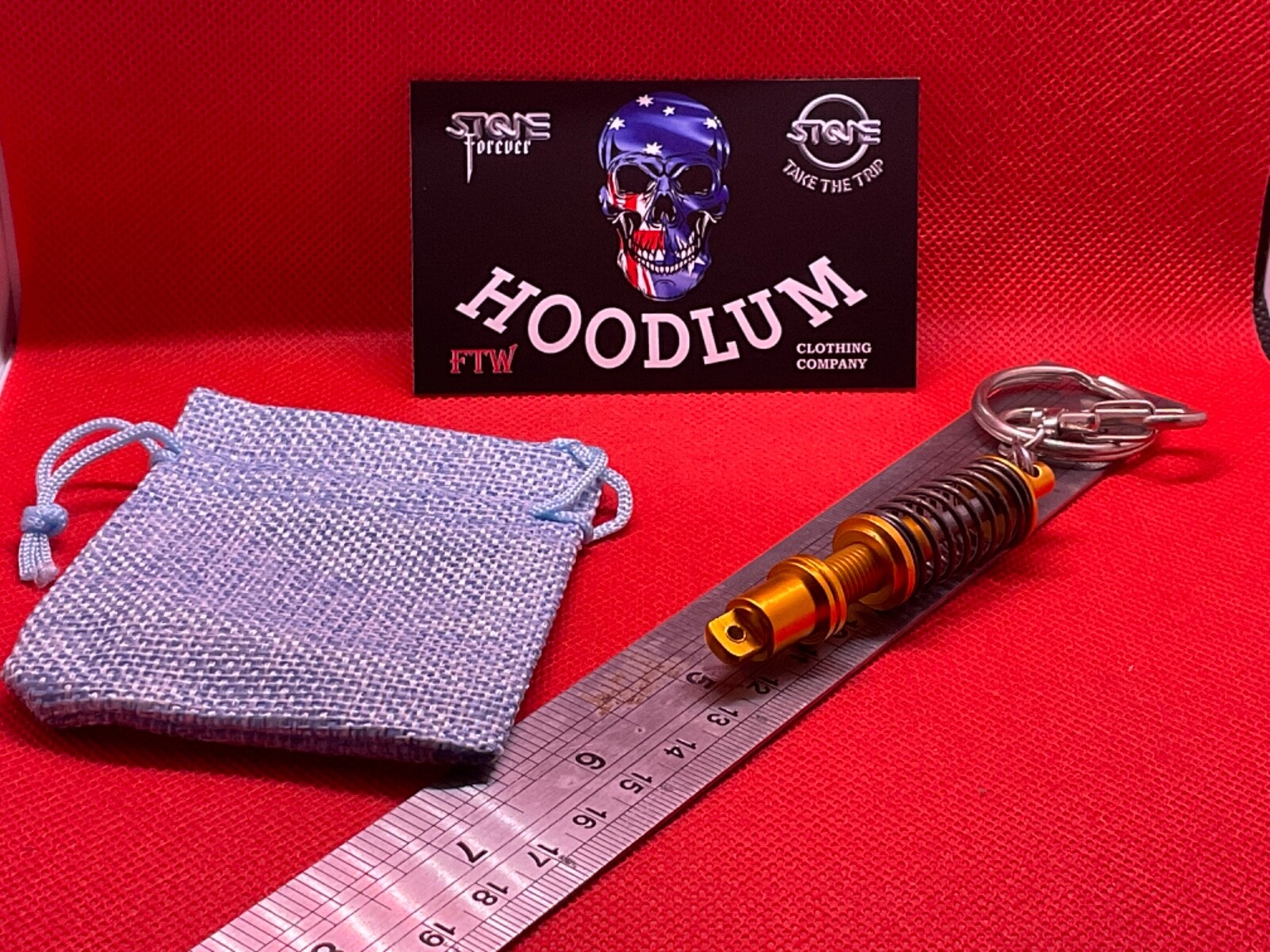 Shock absorber car Keyring military motorcycle biker keyring base metal ...