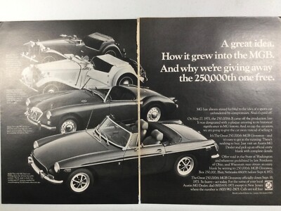 MGMGB139 Vintage Advertisement 1971 MGB Roadster Sep 1971 2 page 2 ...