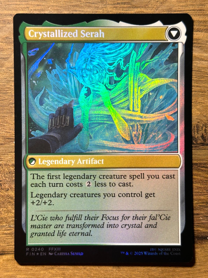 Magic The Gathering MTG Final Fantasy Serah Farron #240 FOIL Prerelease ...