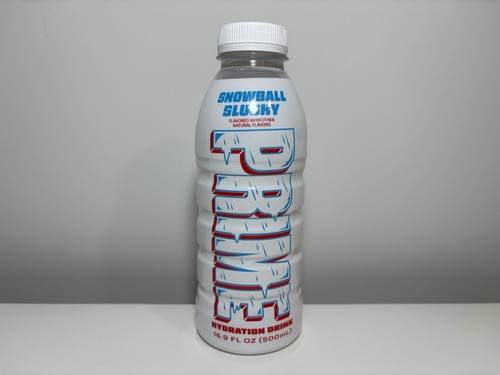 Sealed Prime Hydration New Snowball Slushy White Rare Exclusive Bottle ...