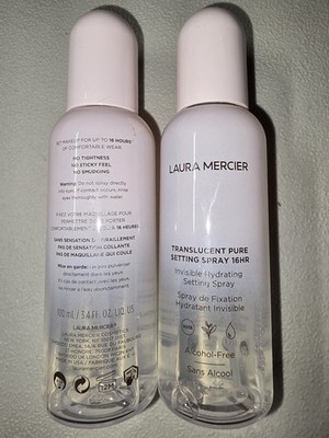 Laura Mercier Translucent Pure Setting Spray 16HR - Full Size 100mL / 3 ...