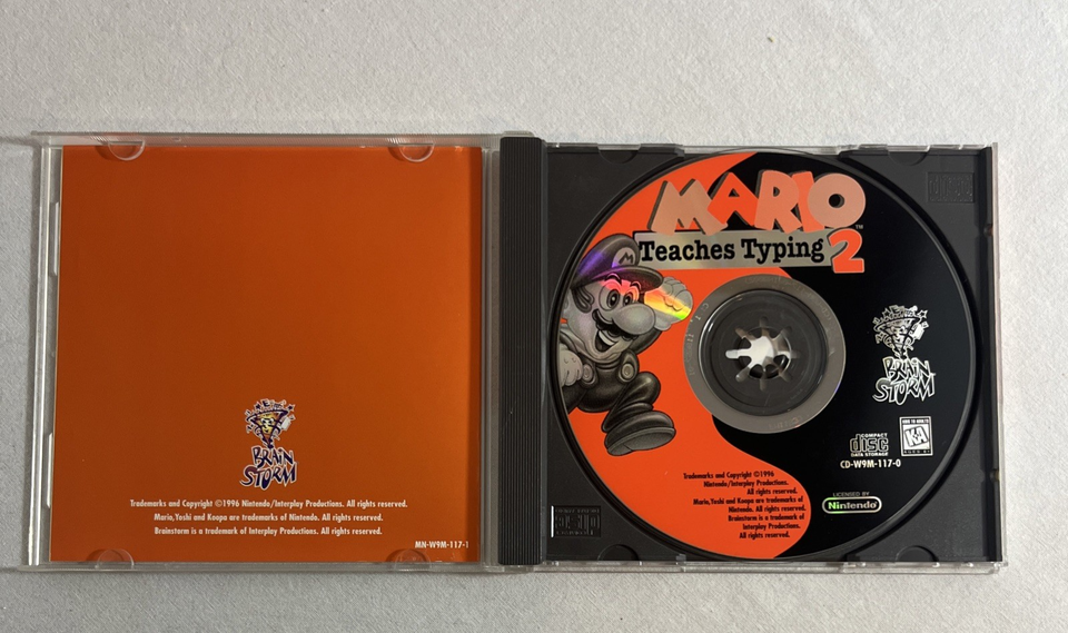 Mario Teaches Typing 2 PC Game CD-ROM 1996 Nintendo Super | eBay