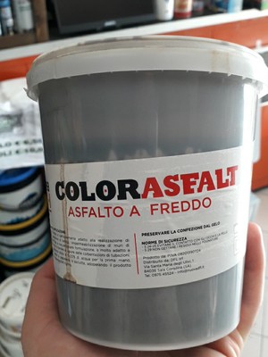 Asfalto A Freddo Catrame Liquido Per Coperture Terrazzi COLOREA ...