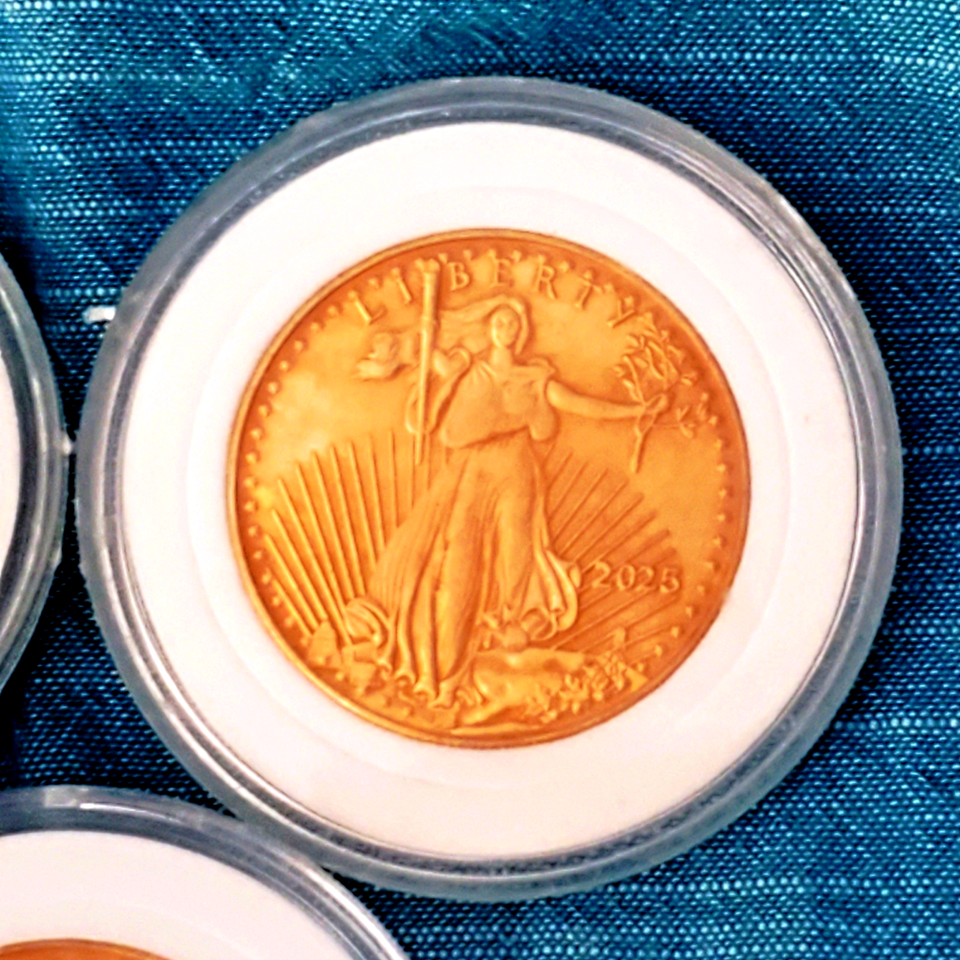 Lady Liberty-Eagle 2025-22k Gold Plated Numismatic Fantasy $50 Coin | eBay