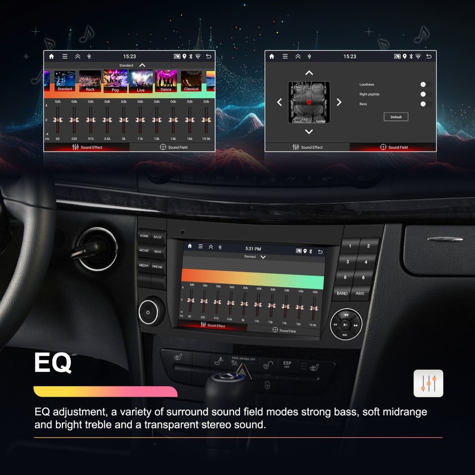 For Mercedes-Benz E-Class 2002-2008 W211 W219 GPS Navi Carplay Android ...
