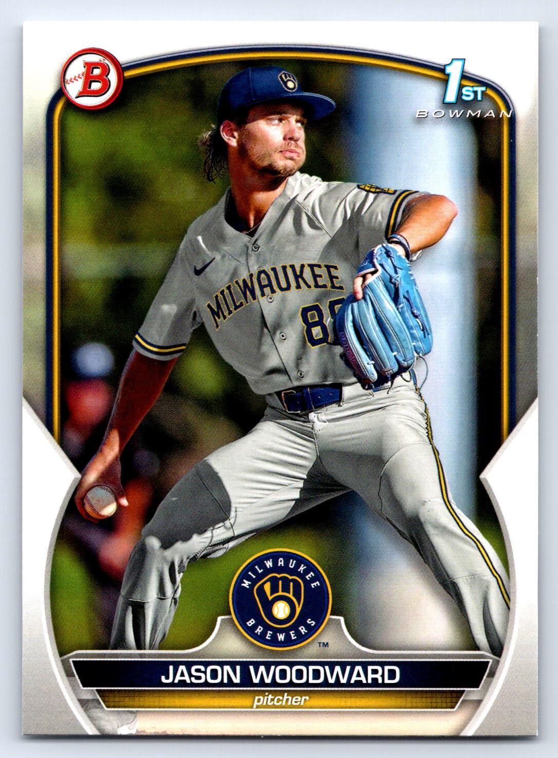2023 1st Bowman Draft #BD-97 Jason Woodward Milwaukee Brewers Baseball ...