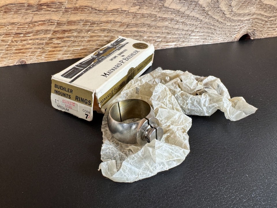 Buehler Brushed Stainless Steel Split Ring Set 7X, VTG New-Old-Stock ...