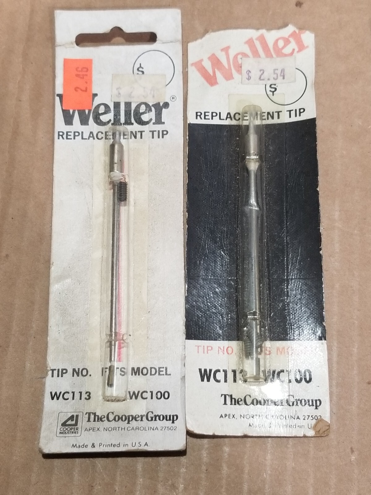VTG WELLER SOLDERING 2 TIPS MODELS WC113 For Model WC100 | eBay