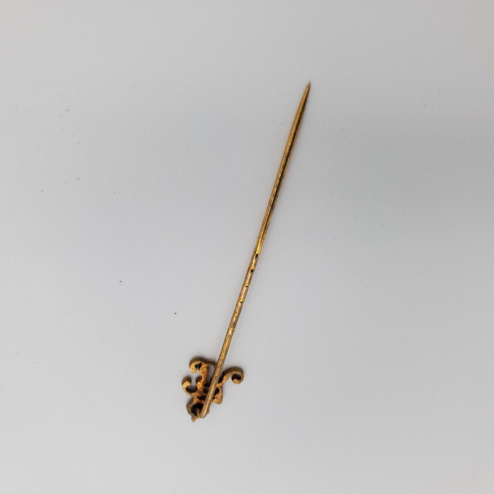 WW1 WWI Original German stick pin crown Wilhelm monogram badge button ...