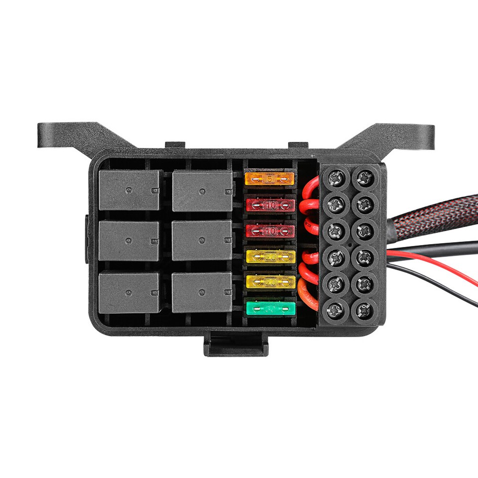 For Jeep Wrangler JK 6 Gang Switch Panel Electronic Relay Circuit ...