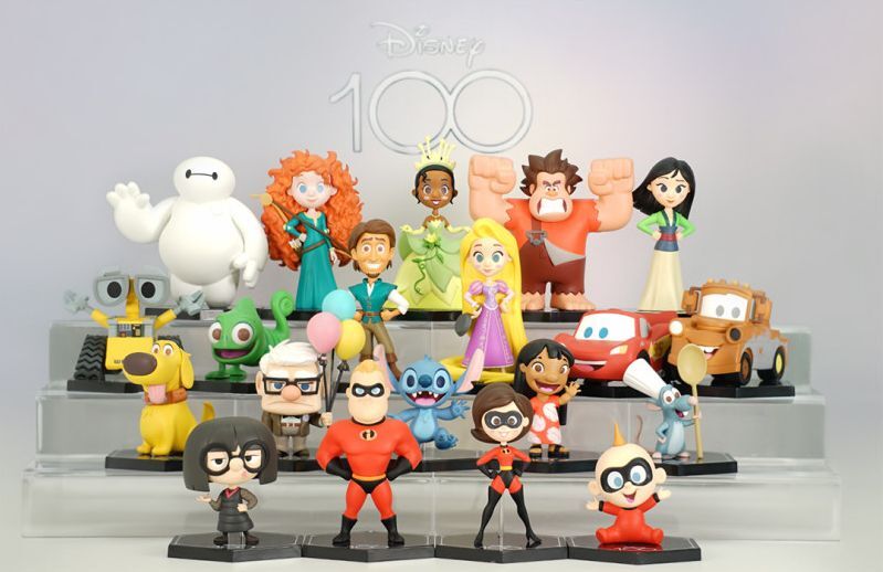 Disney 100th MIni Figure Collection Complete BOX 100pcs Figures Set ...
