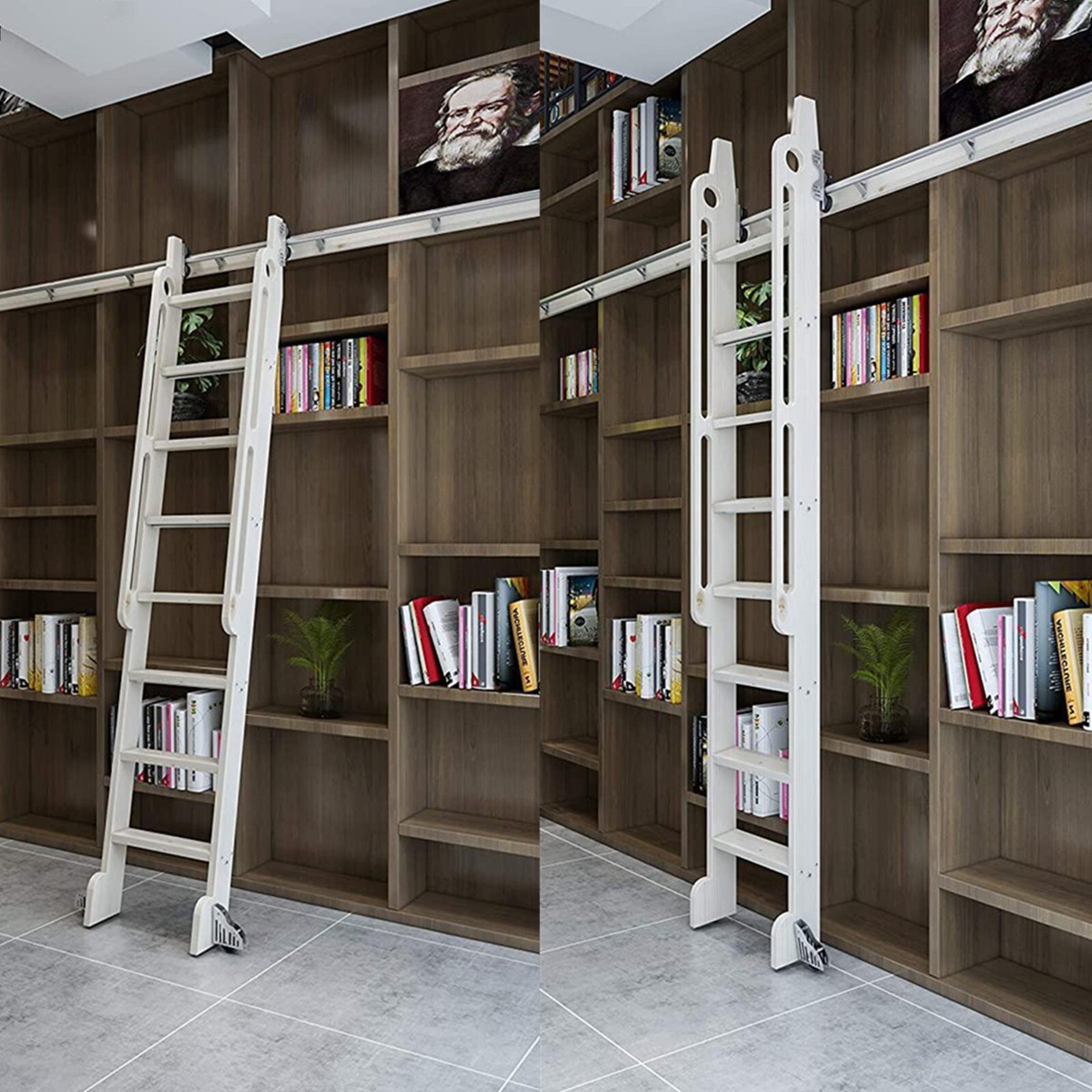 Sliding Library Ladder