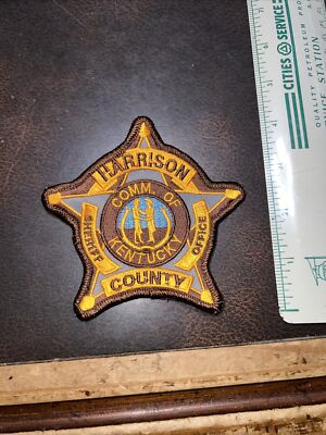 Vintage Obsolete Sheriff Police Department Office Patch Harrison County ...