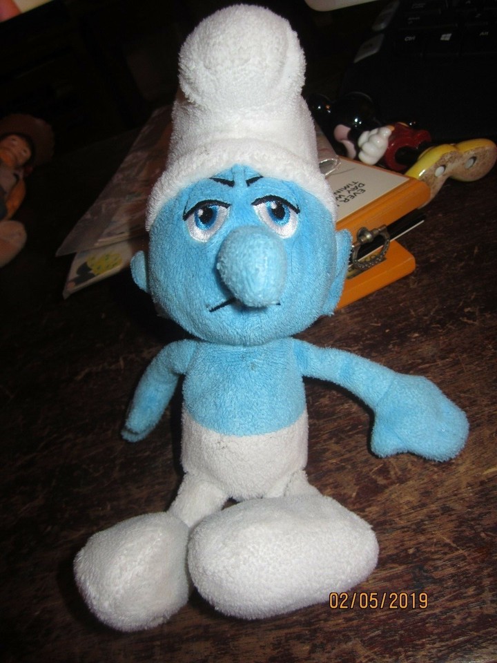 Vintage SMURF Hand Puppet 1981 PEYO Toy Company plush & 2 SMALL TOYs | eBay