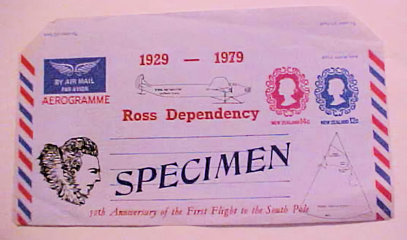 NEW ZEALAND AIR LETTER ROSS DEPENDENCY 1979 SPECIMEN | eBay
