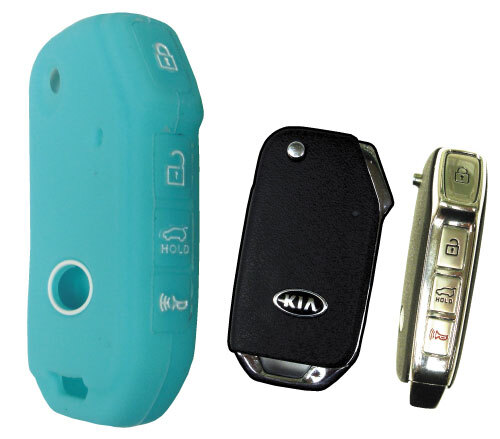 Keyless Entry Flip Key Fob Rubber Remote Cover for Kia Forte Soul ...