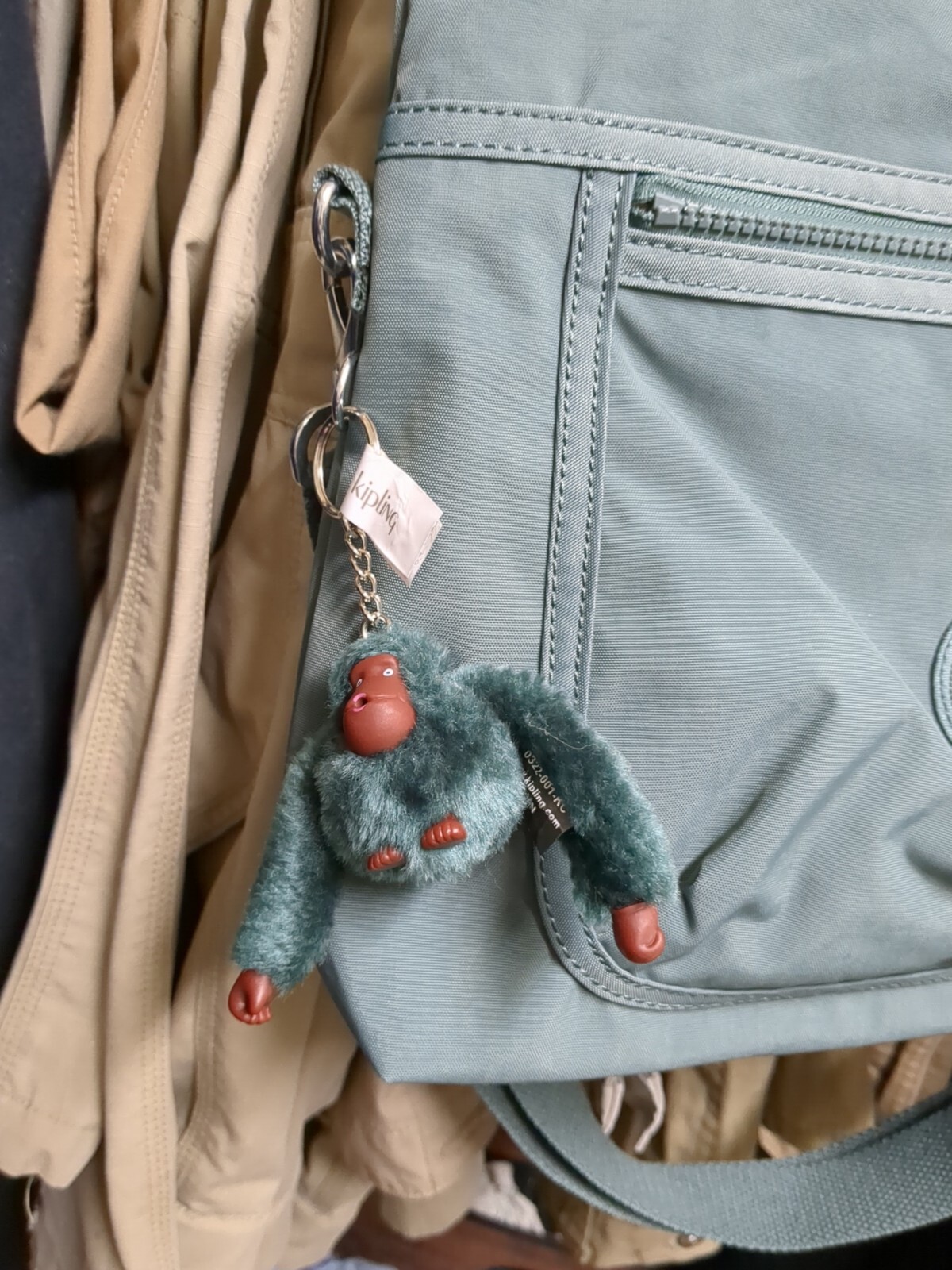 Kipling Eleva Large Convertible Tote Bag Crossbody Light Aloe Tonal ...