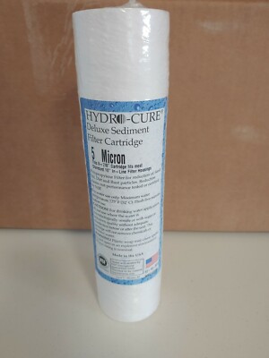 HYDRO-CURE Deluxe Sediment 10" Filter 5 MICRON. Case of 24 FILTERS. | eBay