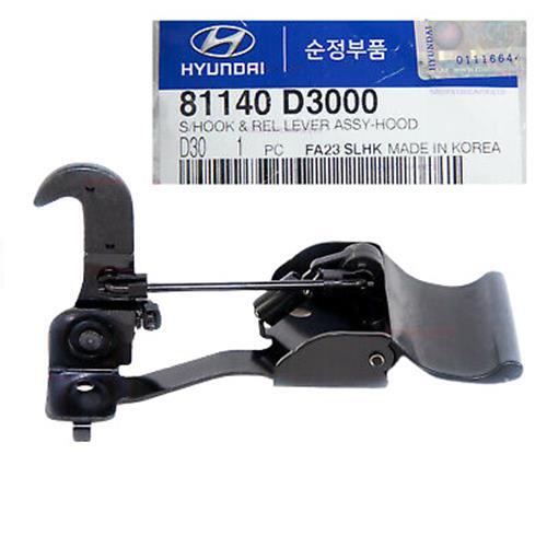GENUINE 81140D3000 Hood Safety Hook & Release Lever for Hyundai Tucson ...