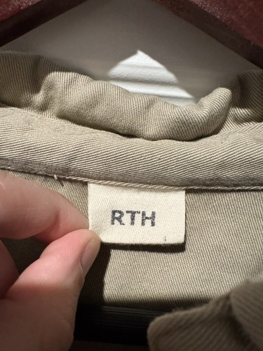 RTH Cotton Popover Button Down Shirt Men Size 4 XL | eBay