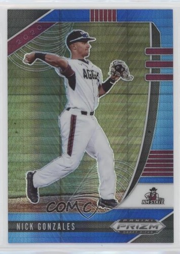 2020 Panini Prizm Draft Picks Blue & Carolina Hyper Nick Gonzales #PDP7 ...