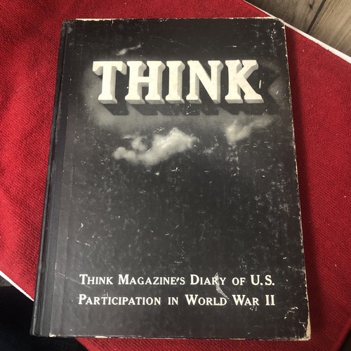 Think Magazine’s Diary WW II 1950 Laid In Card Fold Out Map Iwo Jima ...