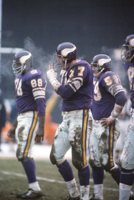 Nfl Playoffs Minnesota Vikings Gary Larsen On Field Football Nfl 1969 ...