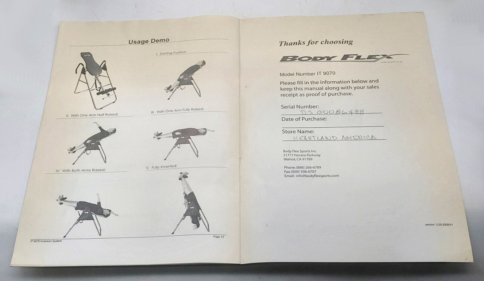 Body Champ IT 9070 Gravity Inversion System Owner's Manual | eBay