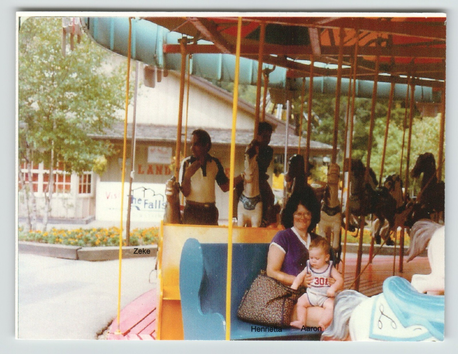 Postcard 4x6 PA Carousel at Magic Valley Winona Falls Park Bushkill | eBay