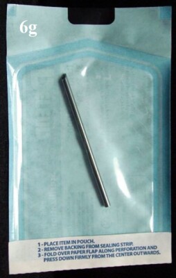 Sterilized Surgical Steel 6g Needle Receiving Tube for 10g PA PIERCING ...