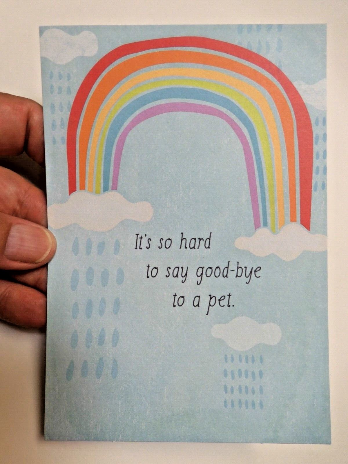 4 Cards Hallmark Heartline PET Sympathy Card Loss of Animal Pet Sweet ...