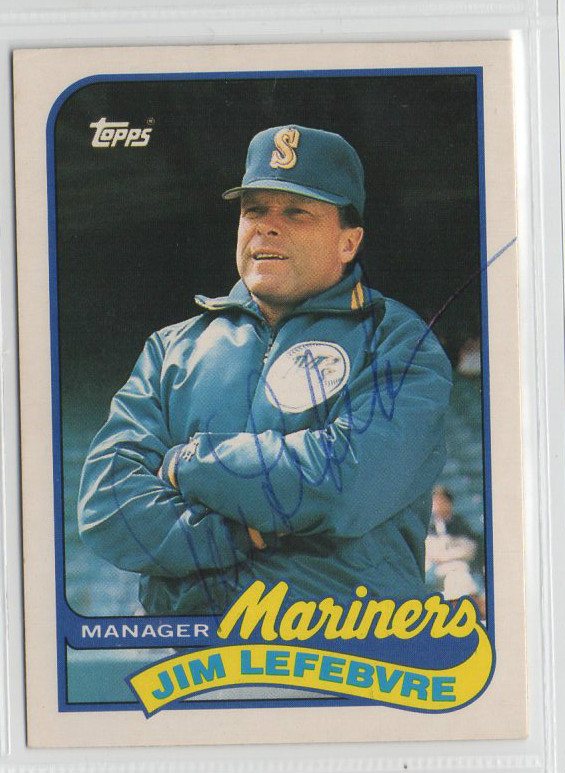Jim Lefebvre 1989 Topps Traded signed autographed card Mariners | eBay