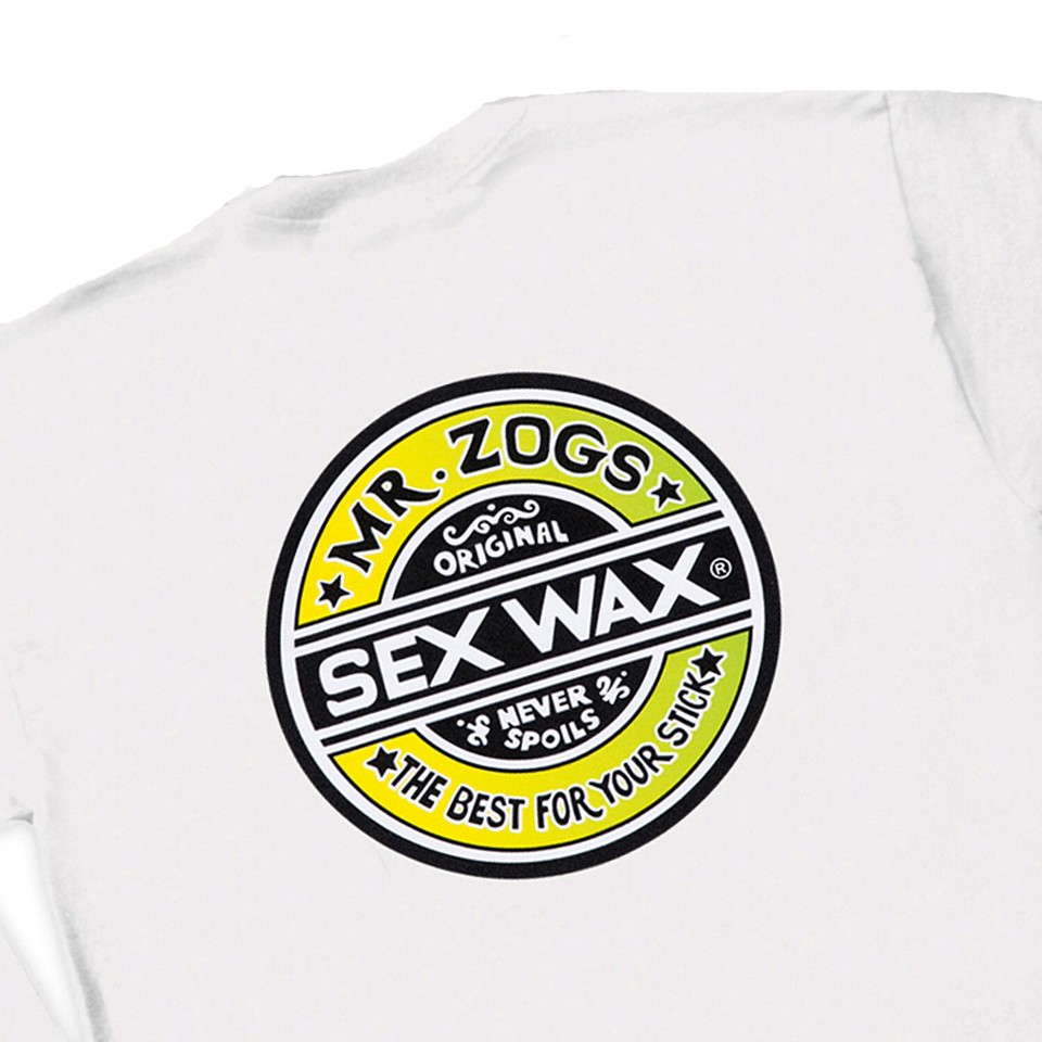 Sex Wax Mr Zogs Surf Shirt Long Sleeve Fade White | eBay