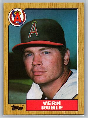 Vern Ruhle 1987 Topps Set Break BASEBALL #221 California Angels | eBay