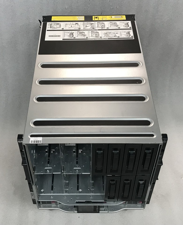 HP BladeSystem c7000 Barebones Chassis 6x PSU 10x Fan 2x KVM 2x 3Gb SAS ...
