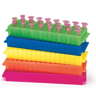 Microtube Racks in Assorted Colors • 8.85"L x 2.62"W x 1.1"H 5 pk | eBay