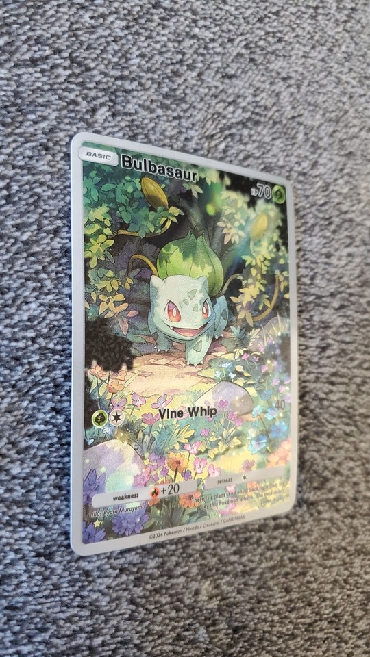 ART CARD ~ Pokemon Pocket TCG Bulbasaur Illustration Immersive TEXTURED ...