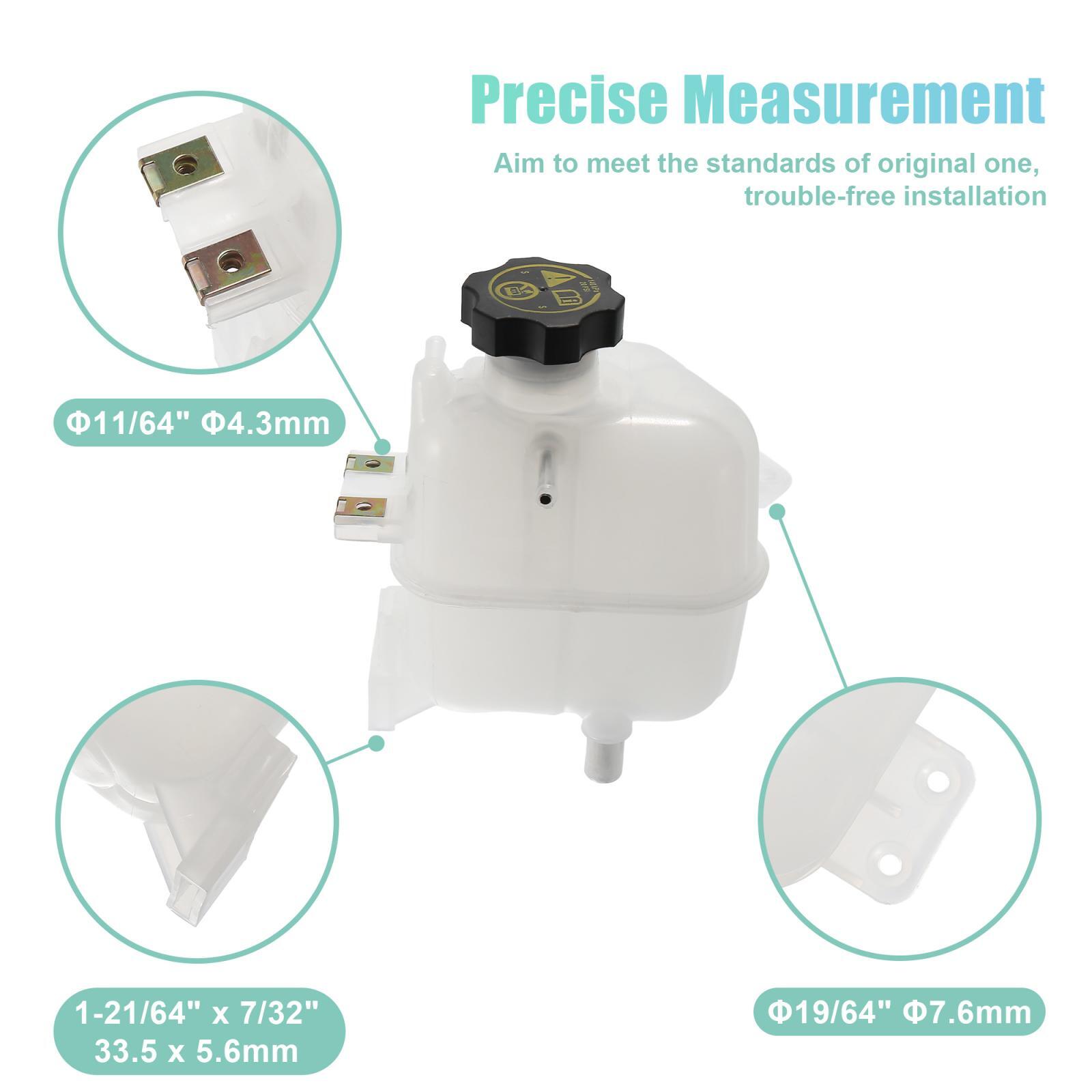 Coolant Radiator Reservoir Tank for Chevrolet Spark 2013-2015 w/ Cap ...