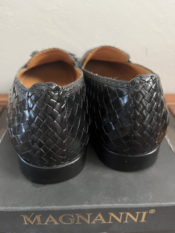 Magnanni Men Leather Woven Tassels Dress Slip On Loafers Shoes 8 eu 41 ...