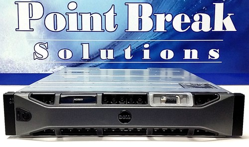 DELL POWERVAULT MD3820i 10G iSCSI 24x 3.84TB SAS 12G SSD’s 92.2TB 2x ...