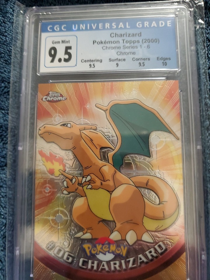 2000 Pokemon Topps Chrome #6 Charizard Chrome CGC 9.5 GEM MINT | eBay